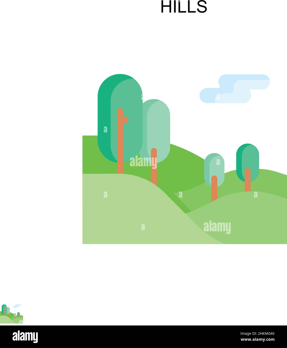 Green hills farm Stock Vector Images - Alamy