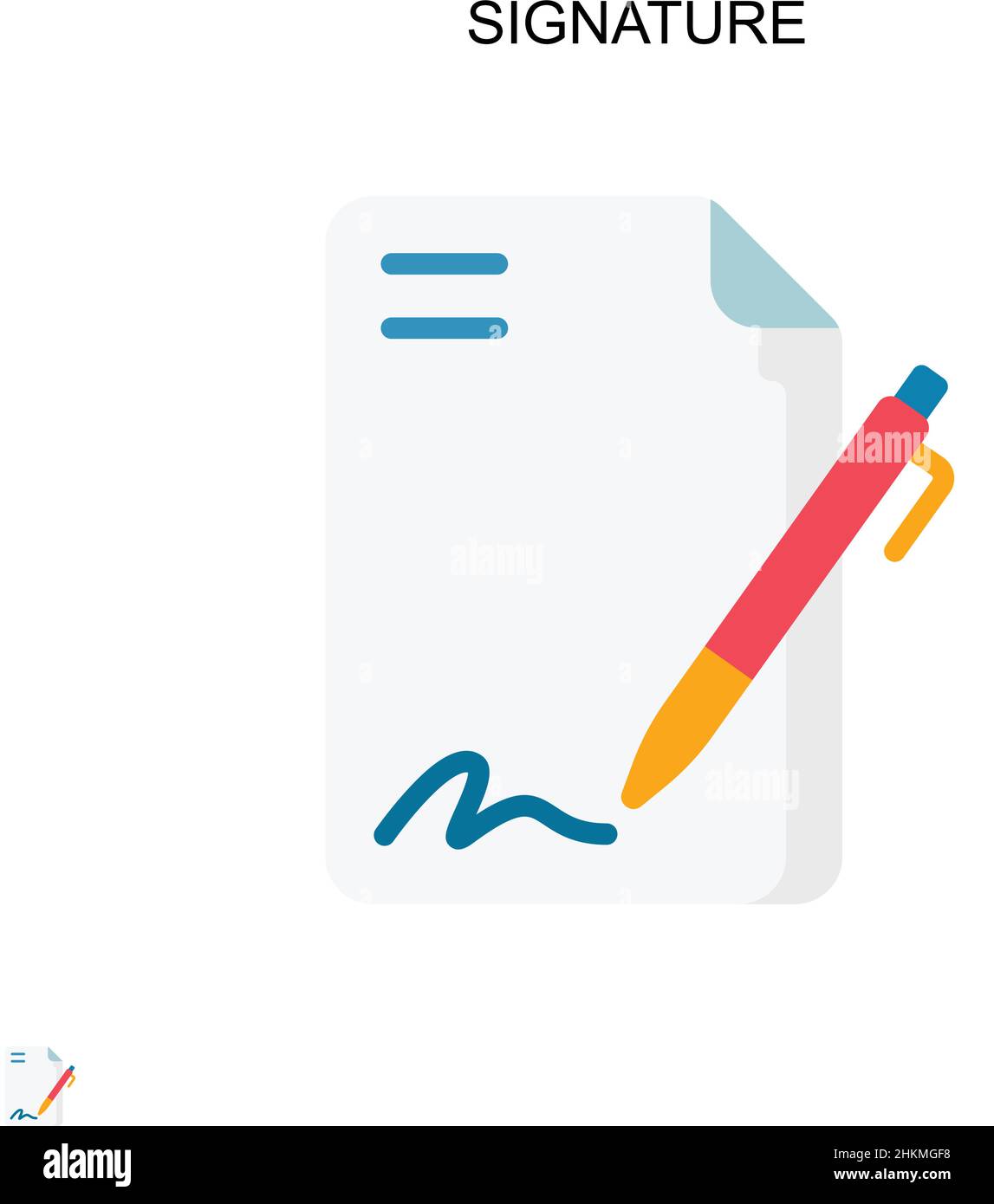 Digital Signature Icon Stock Vector Images - Alamy