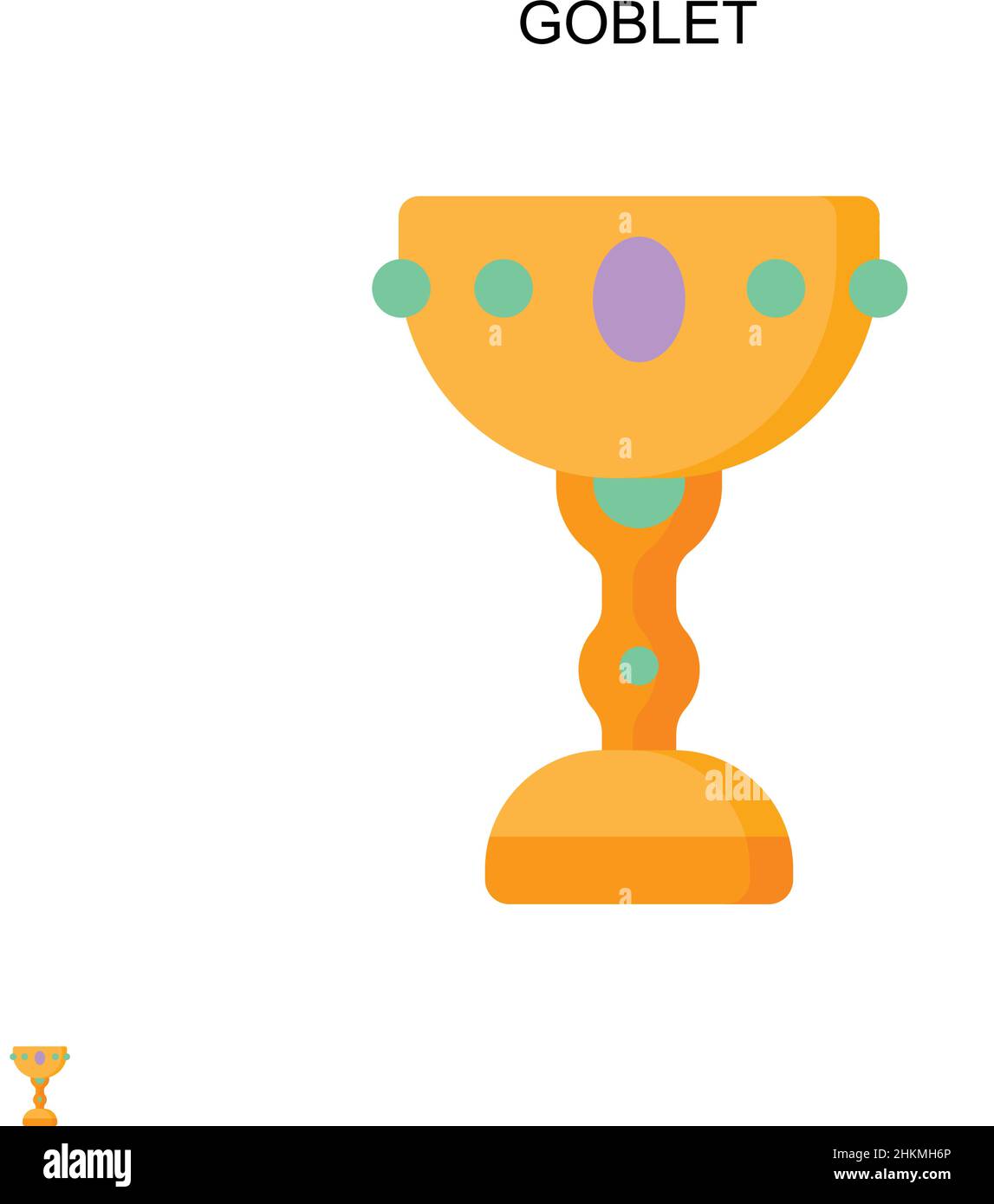 Golden goblet Stock Vector Images - Alamy