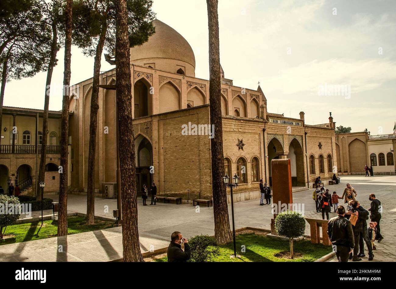 Isfahan, Nor Julfa, Iran, 16, November, 2021: View of the courtyard of ...