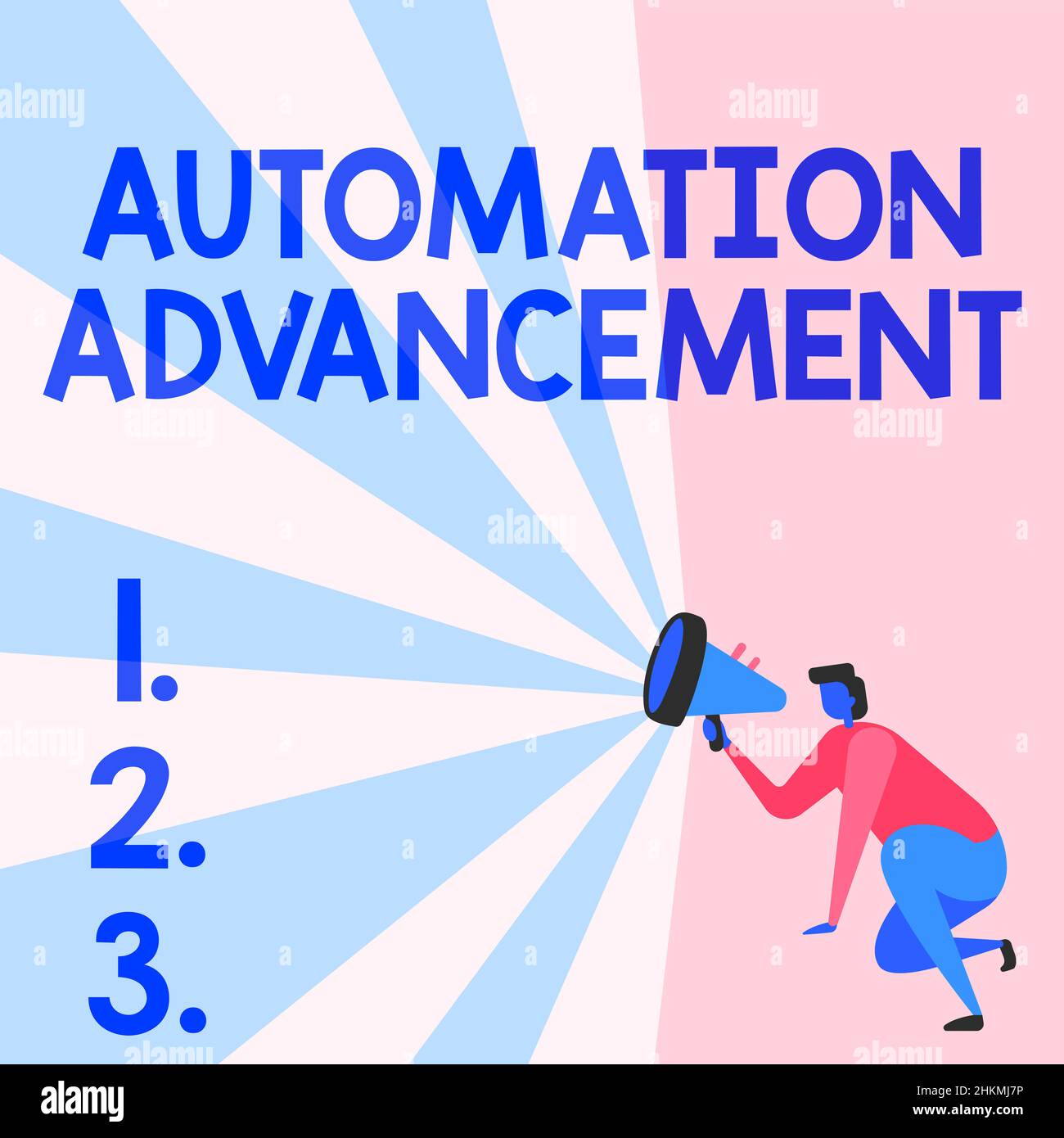 Sign displaying Automation Advancement. Word for application of ...