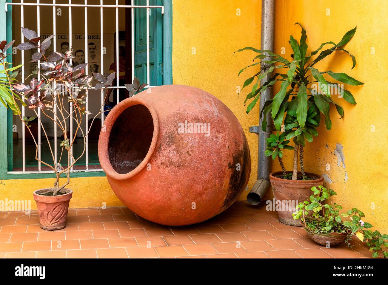 Old tinajon (clay container) in the backyard. The Provincial Museum of ...