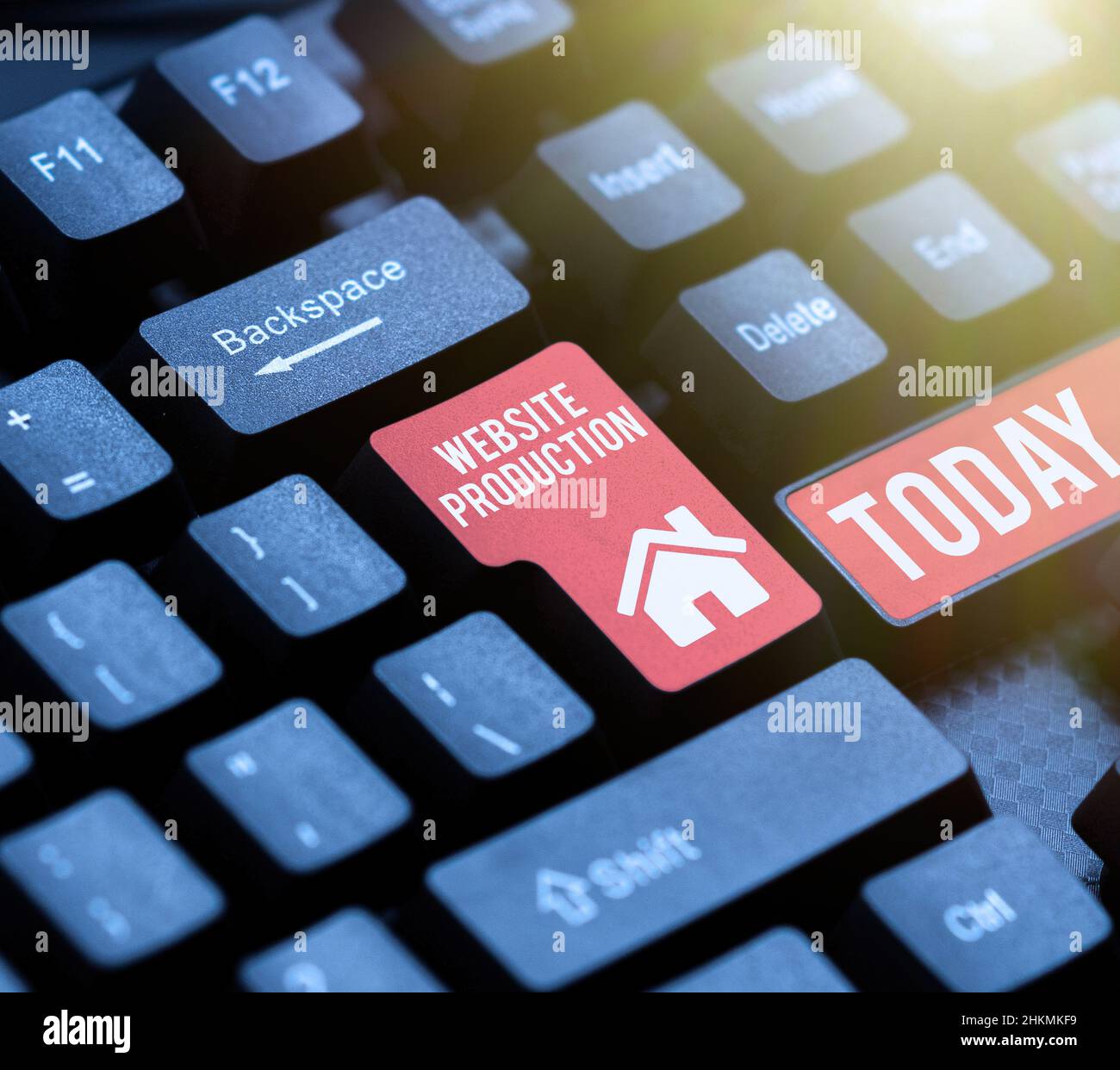 Handwriting text Website Production. Word for Website Production Typing ...