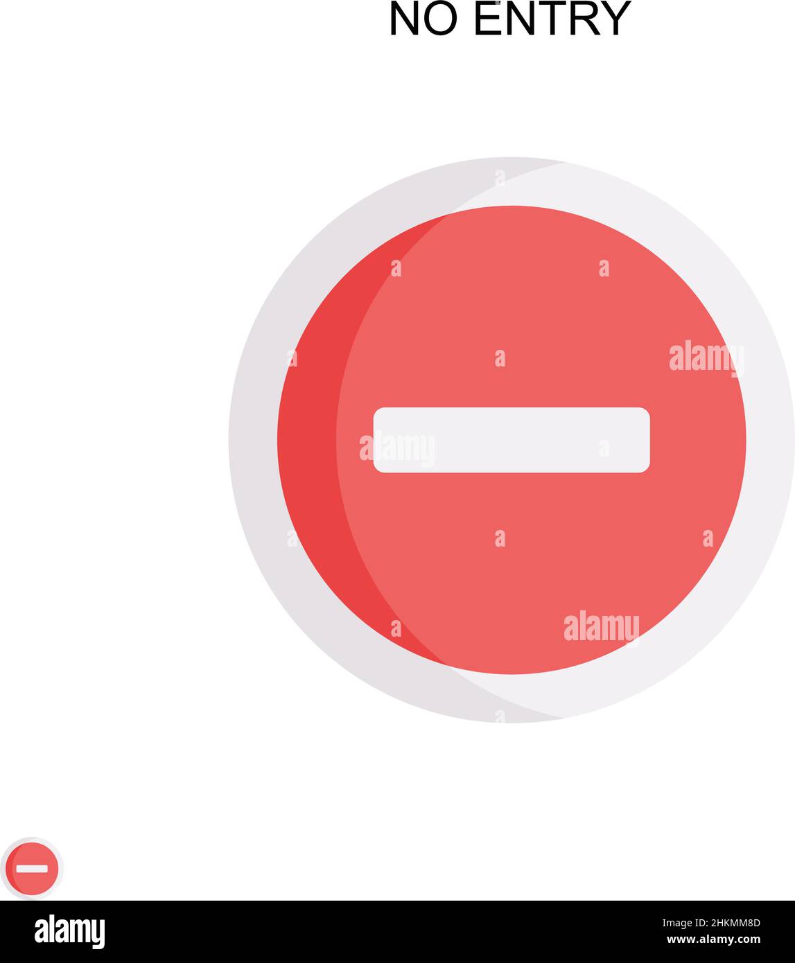 No entry Simple vector icon. Illustration symbol design template for ...