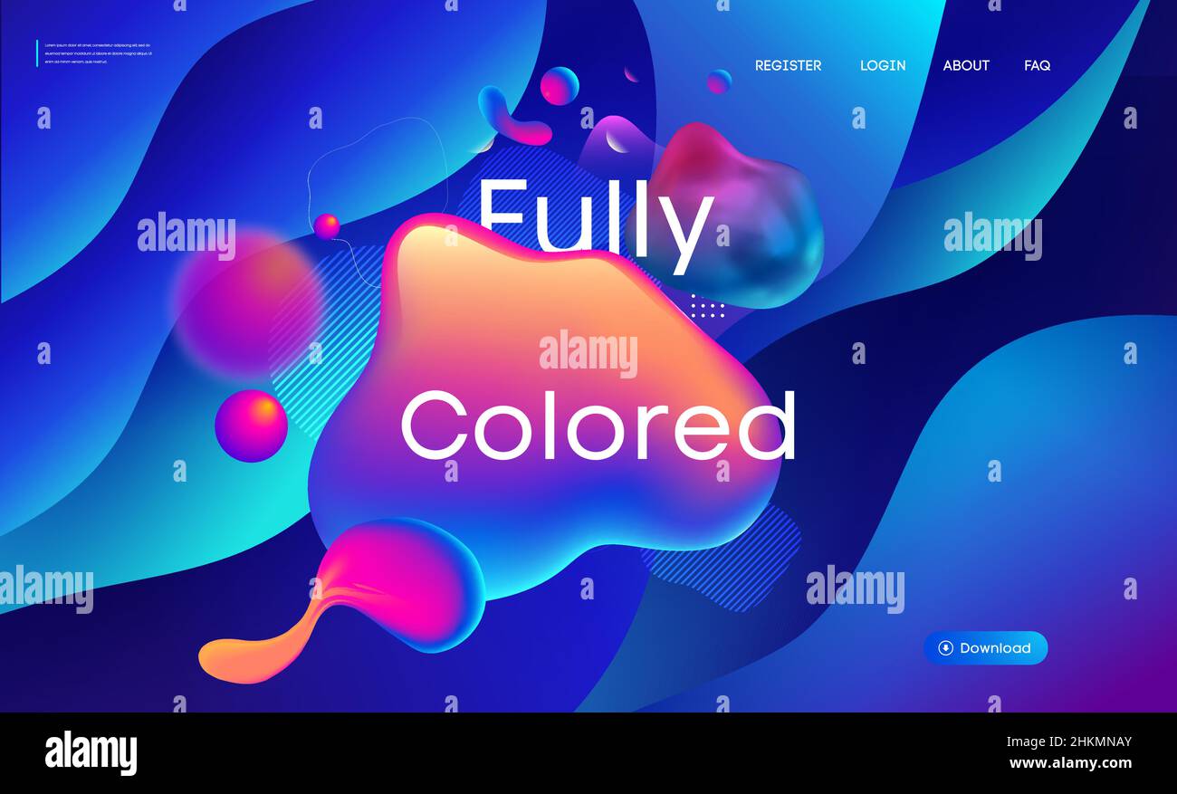 Purple liquid background in 3d style. Web design liquid color business ...