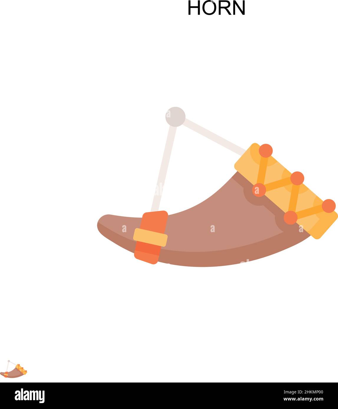 Simple horn hi-res stock photography and images - Alamy