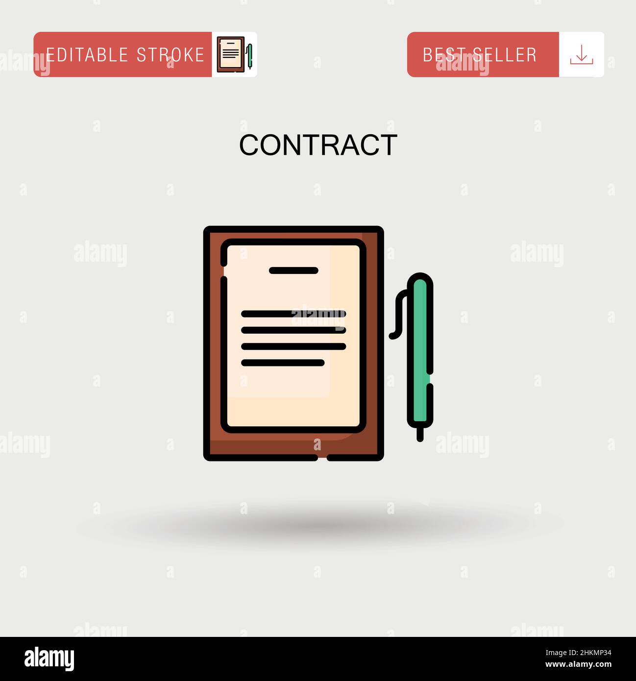 Contract of agreement Stock Vector Images - Alamy