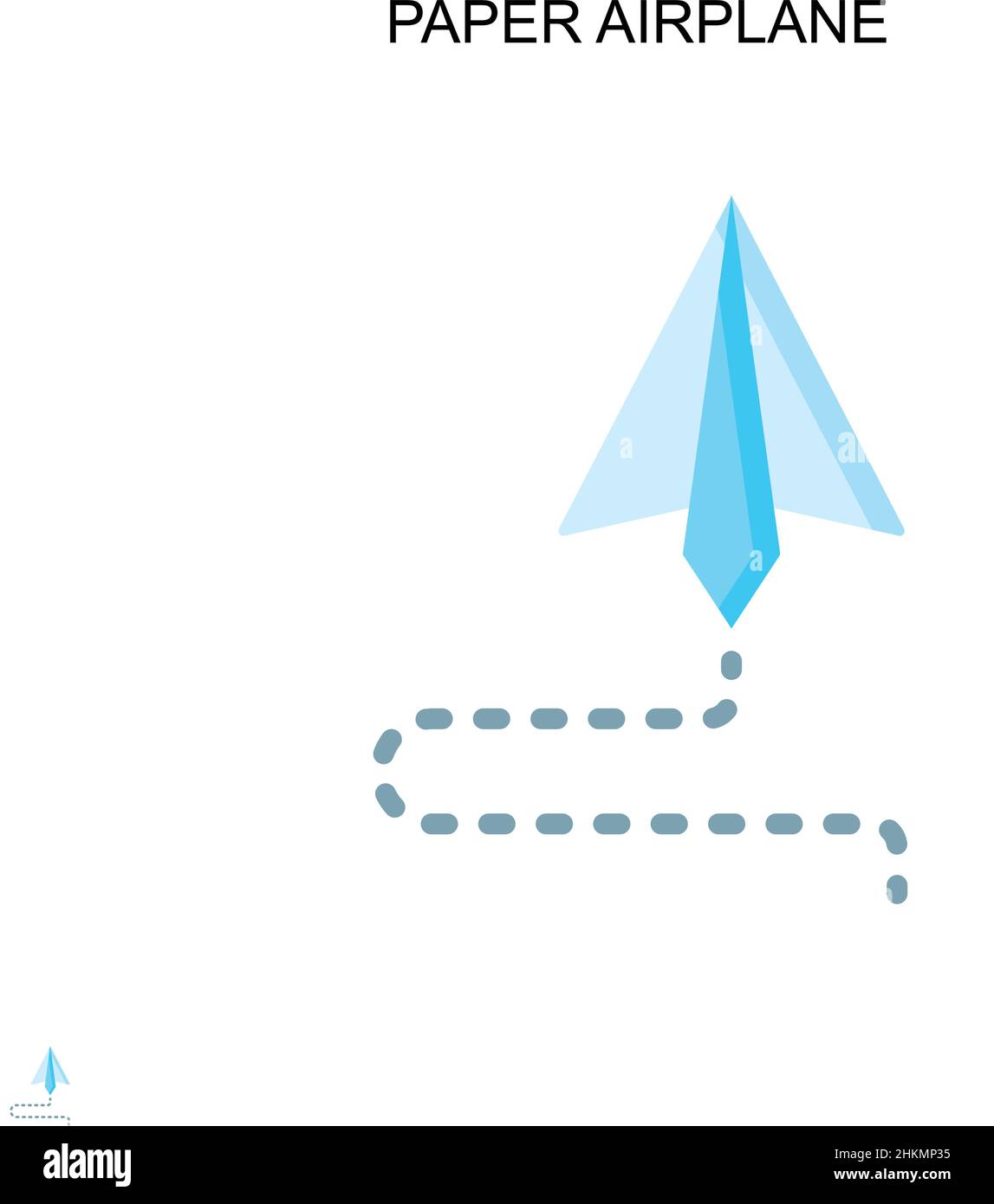 Paper airplane Simple vector icon. Illustration symbol design template ...