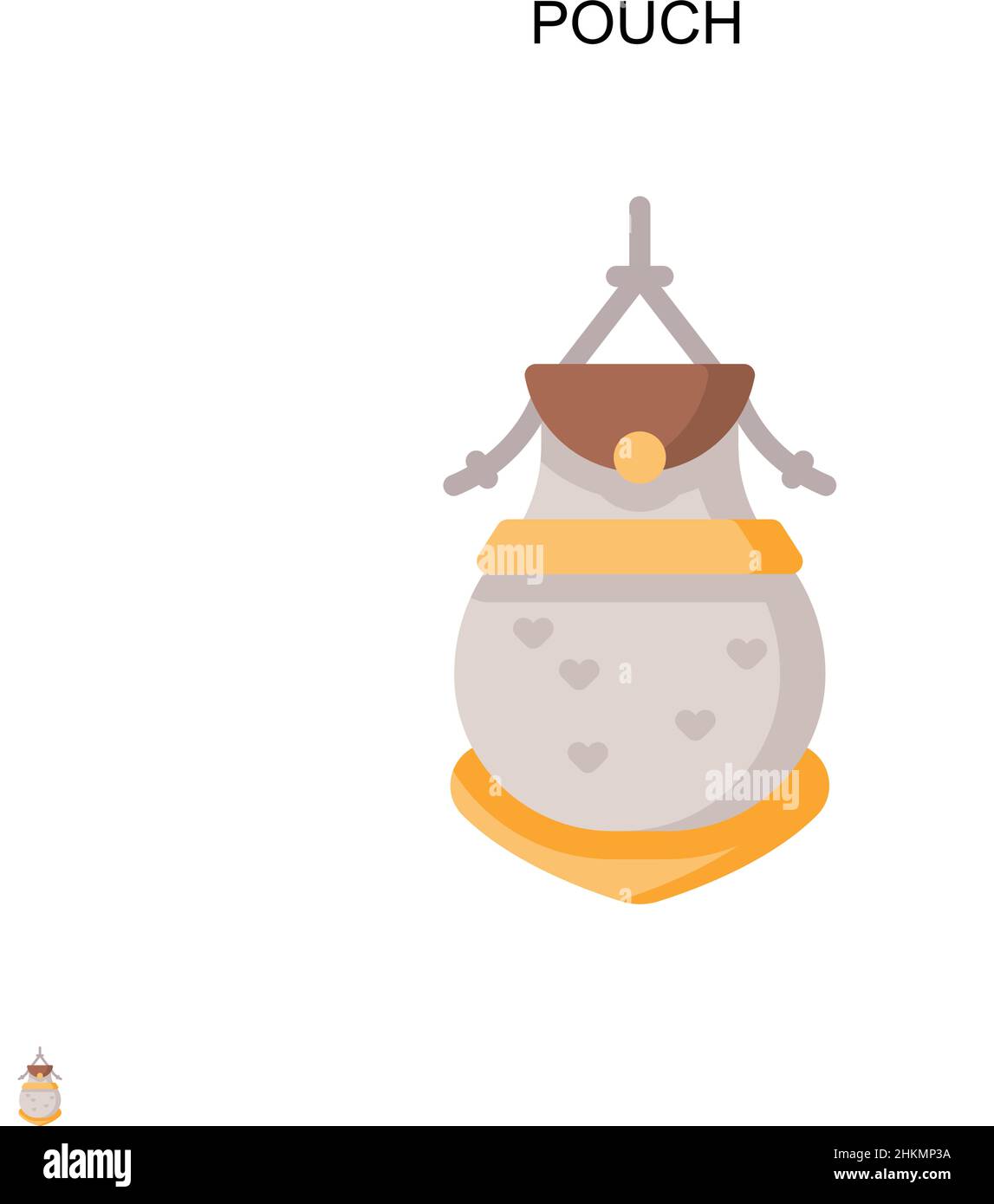 Pouch Simple vector icon. Illustration symbol design template for web ...