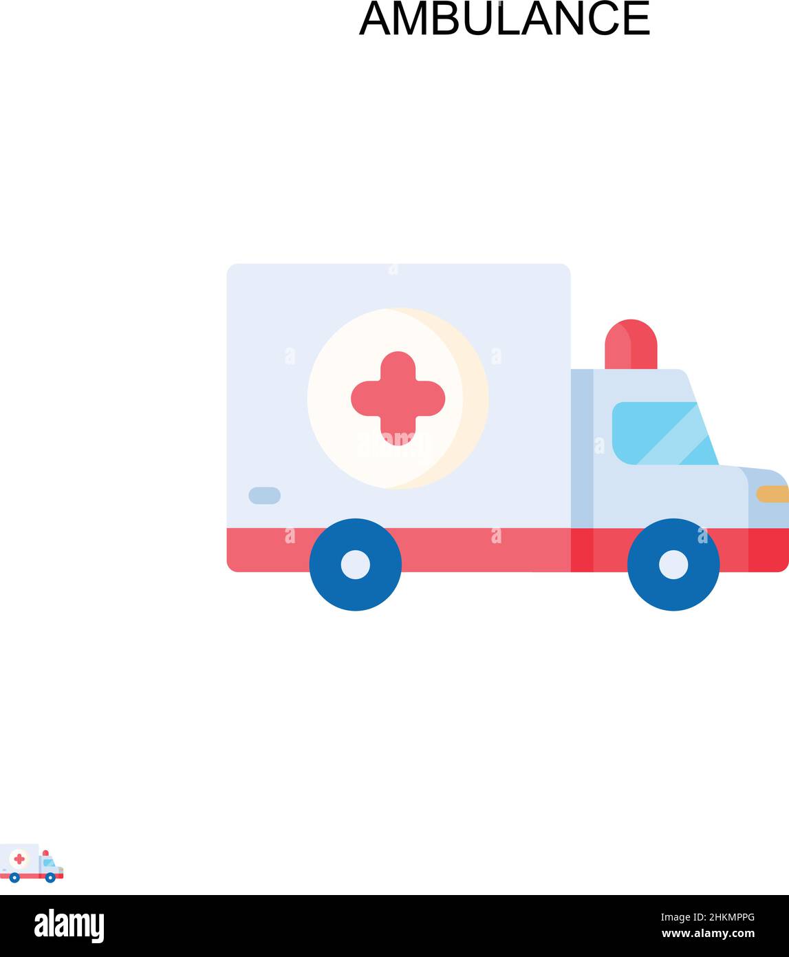 Ambulance Simple vector icon. Illustration symbol design template for ... Ambulance Simple vector icon. Illustration symbol design template for ...