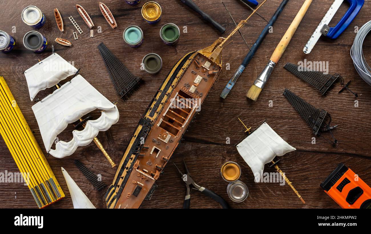 Ship building tools hi-res stock photography and images - Alamy