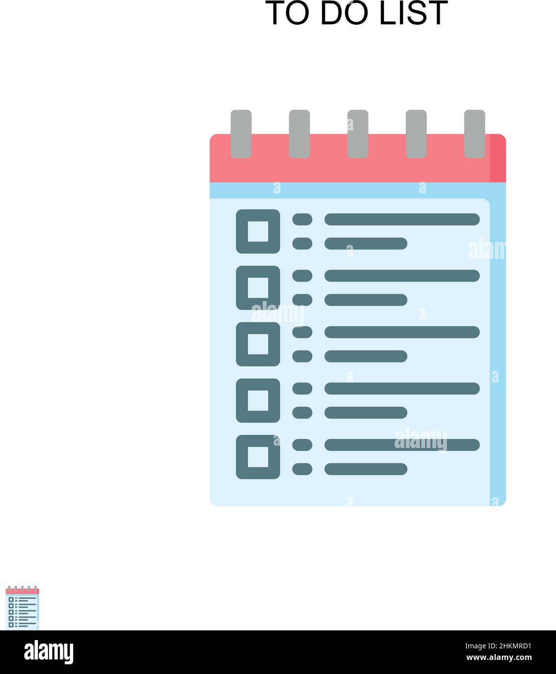 To do list Simple vector icon. Illustration symbol design template for ...