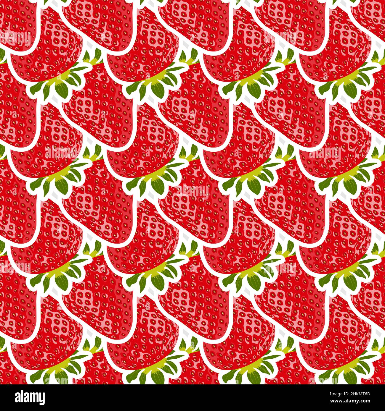 Red beautiful background with strawberries. Strawberry seamless pattern ...