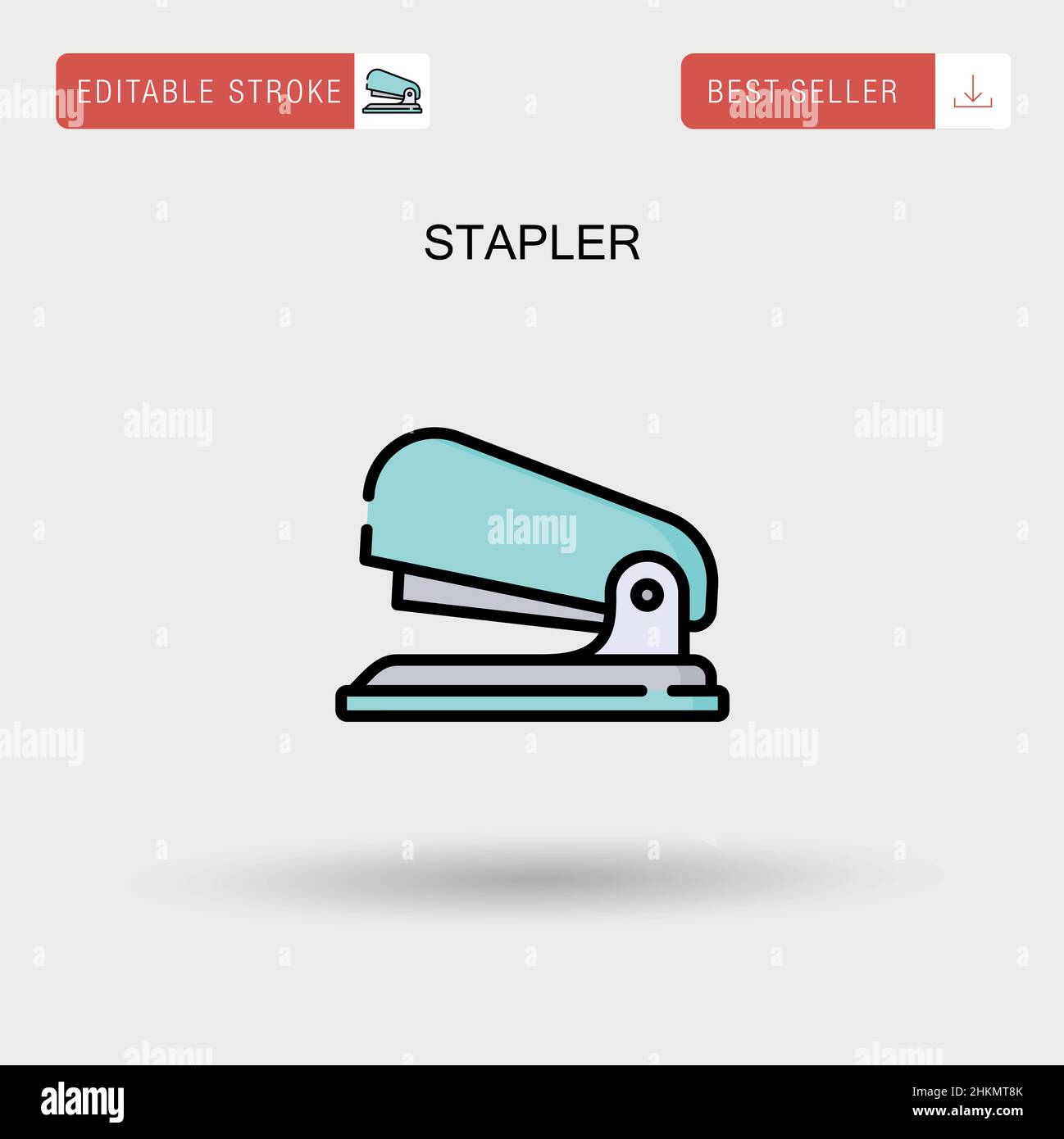 White stapler Stock Vector Images - Alamy