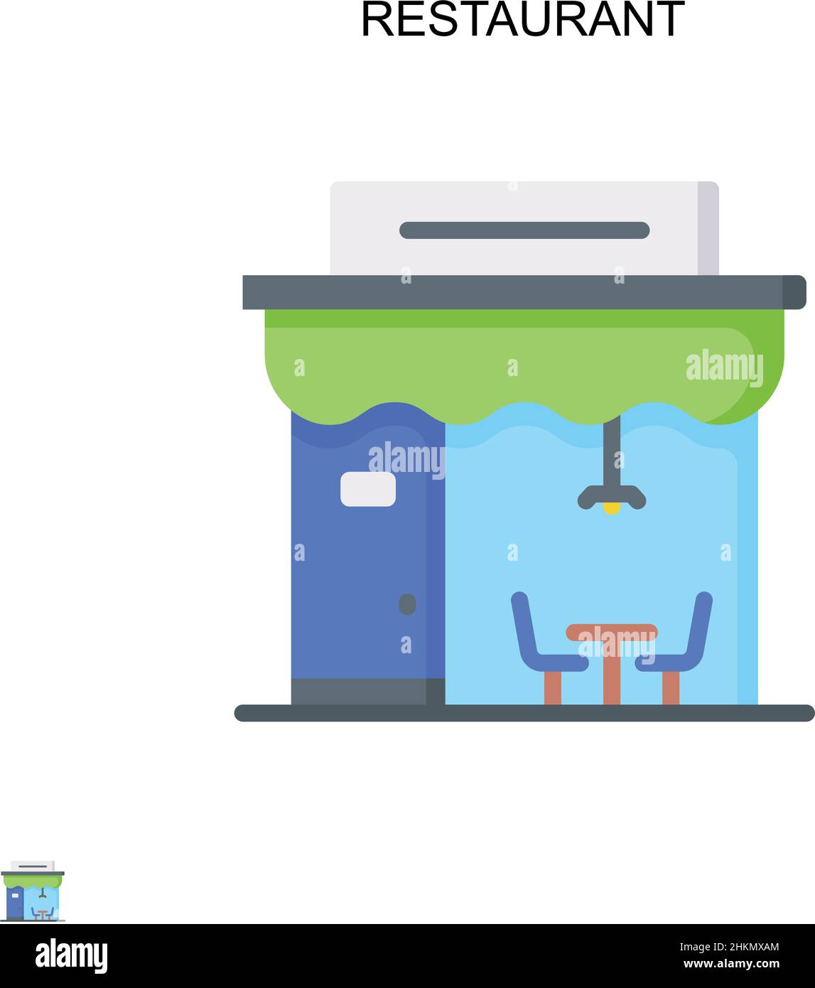 Restaurant Simple vector icon. Illustration symbol design template for ...