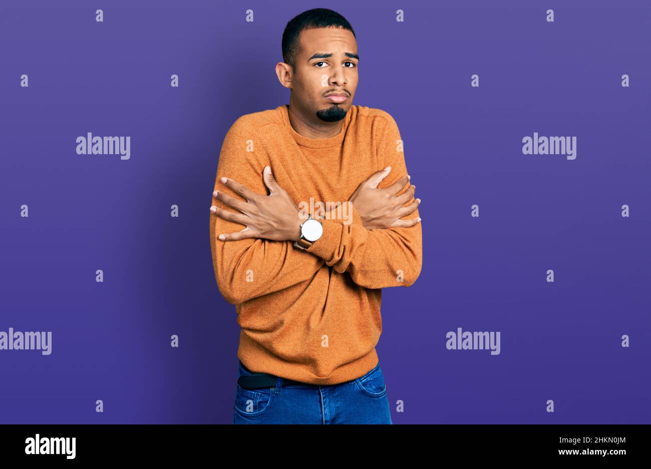 Shivering person african american hi-res stock photography and images ...