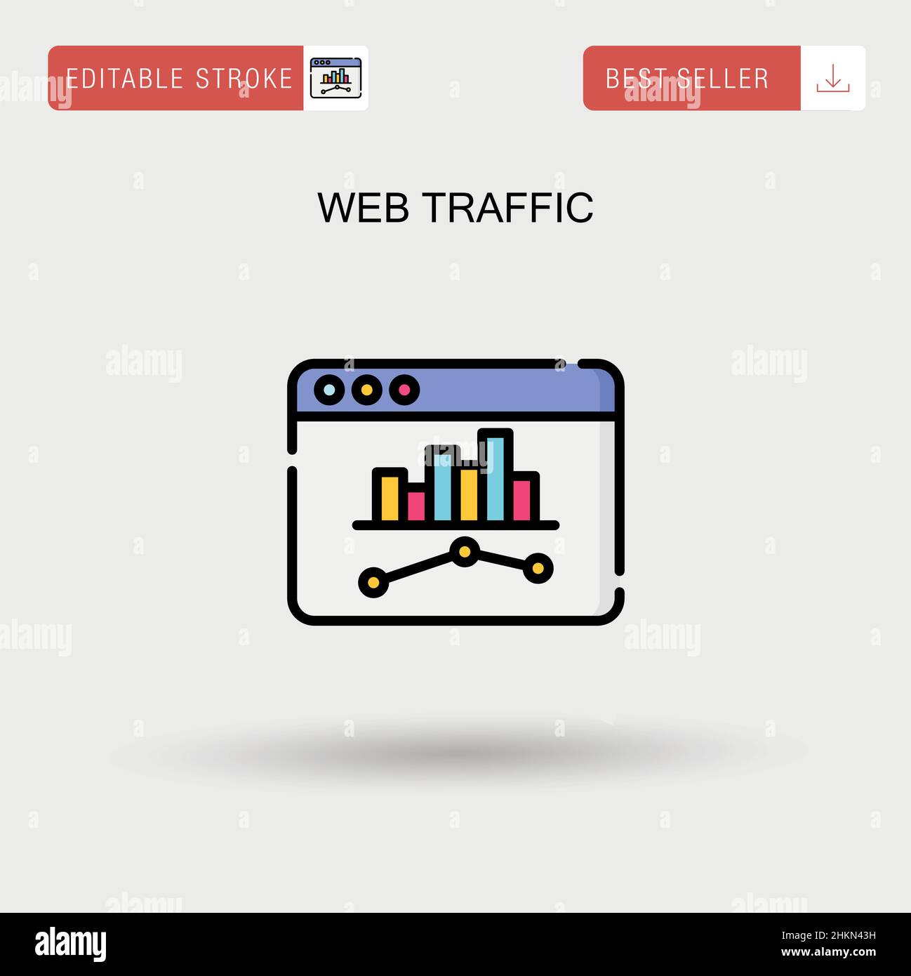 Web traffic Simple vector icon Stock Vector Image & Art - Alamy