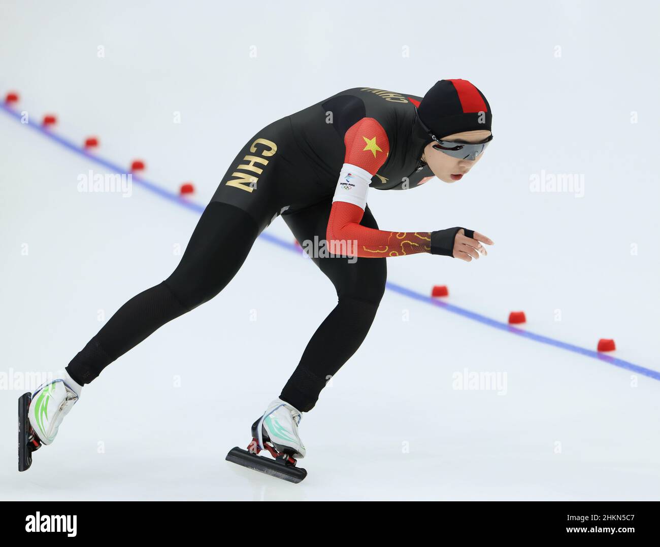 Beijing, China. 5th Feb, 2022. Adake Ahenaer of China competes during ...