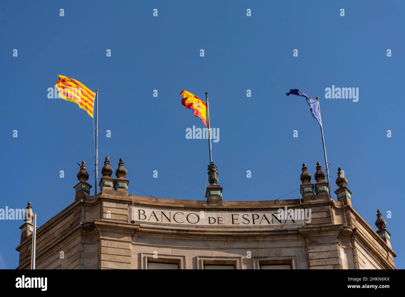 Top view flag catalonia hi-res stock photography and images - Alamy