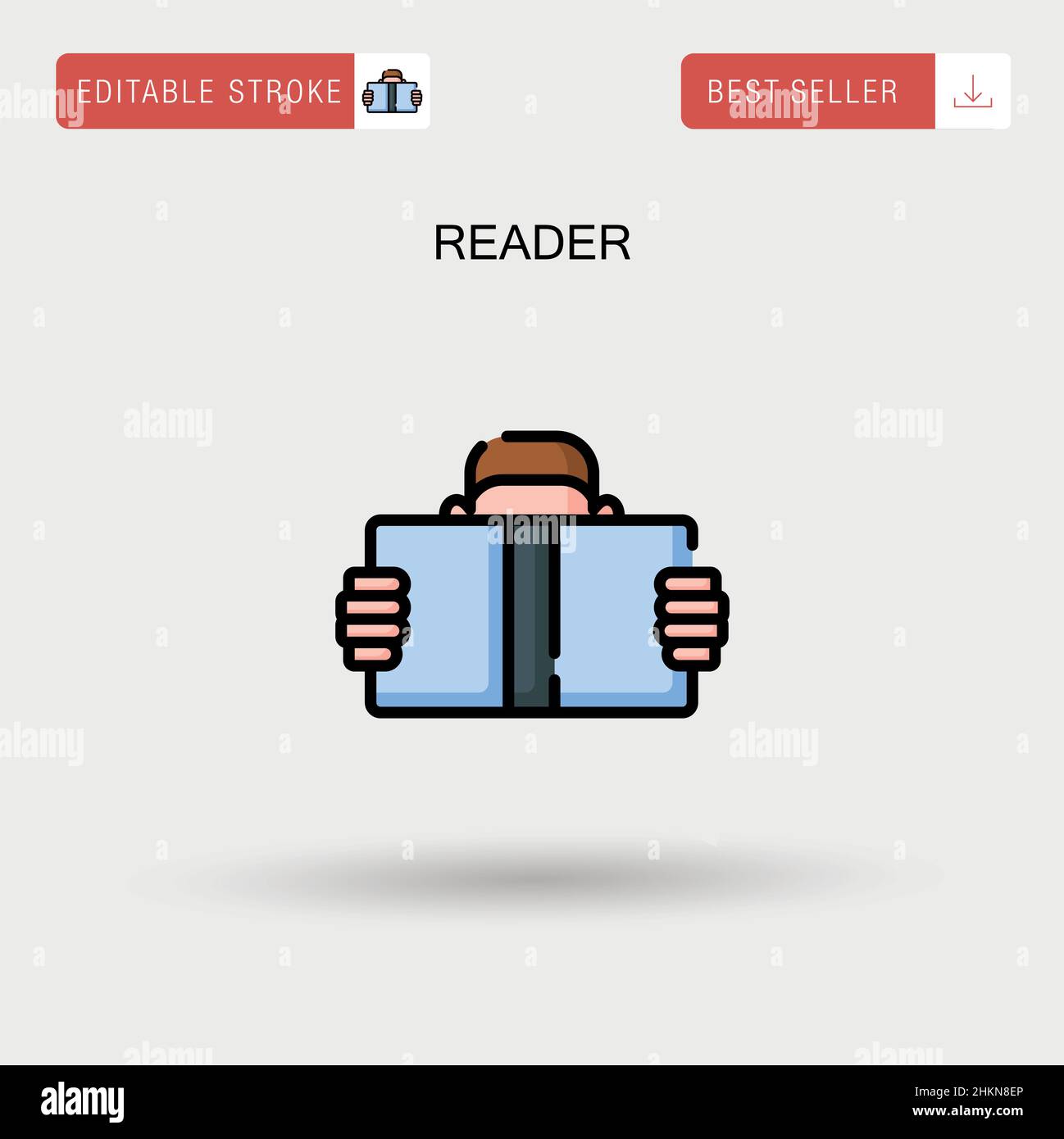 Male Reader Stock Vector Images - Alamy