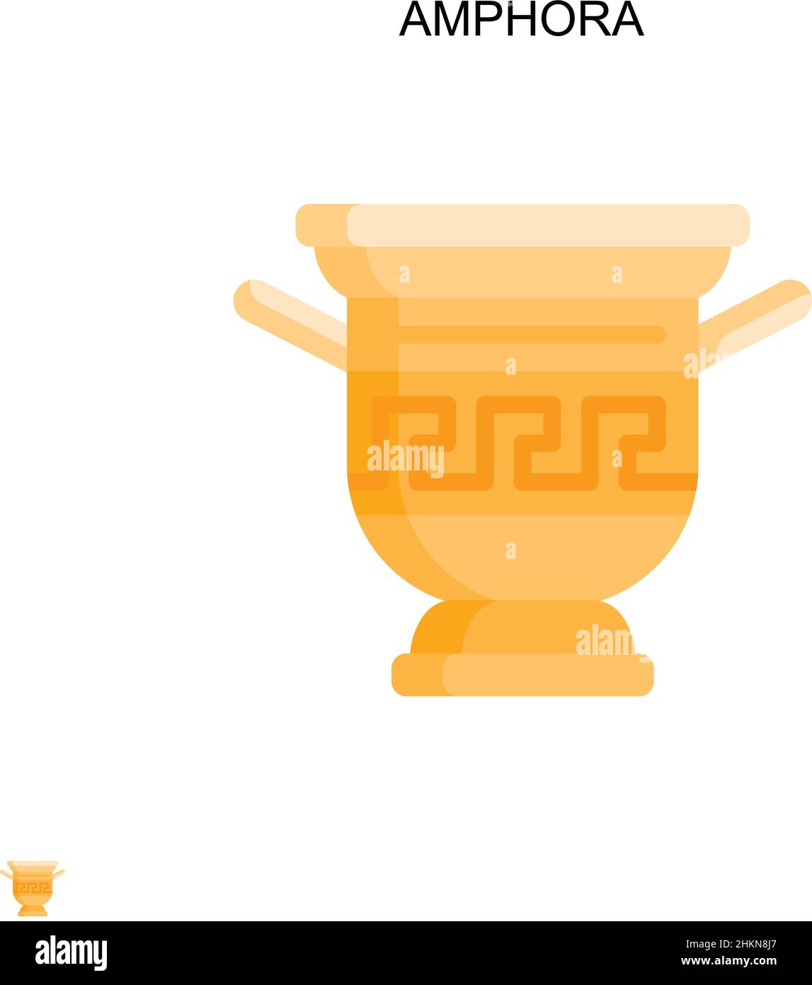 Amphora Simple vector icon. Illustration symbol design template for web ...