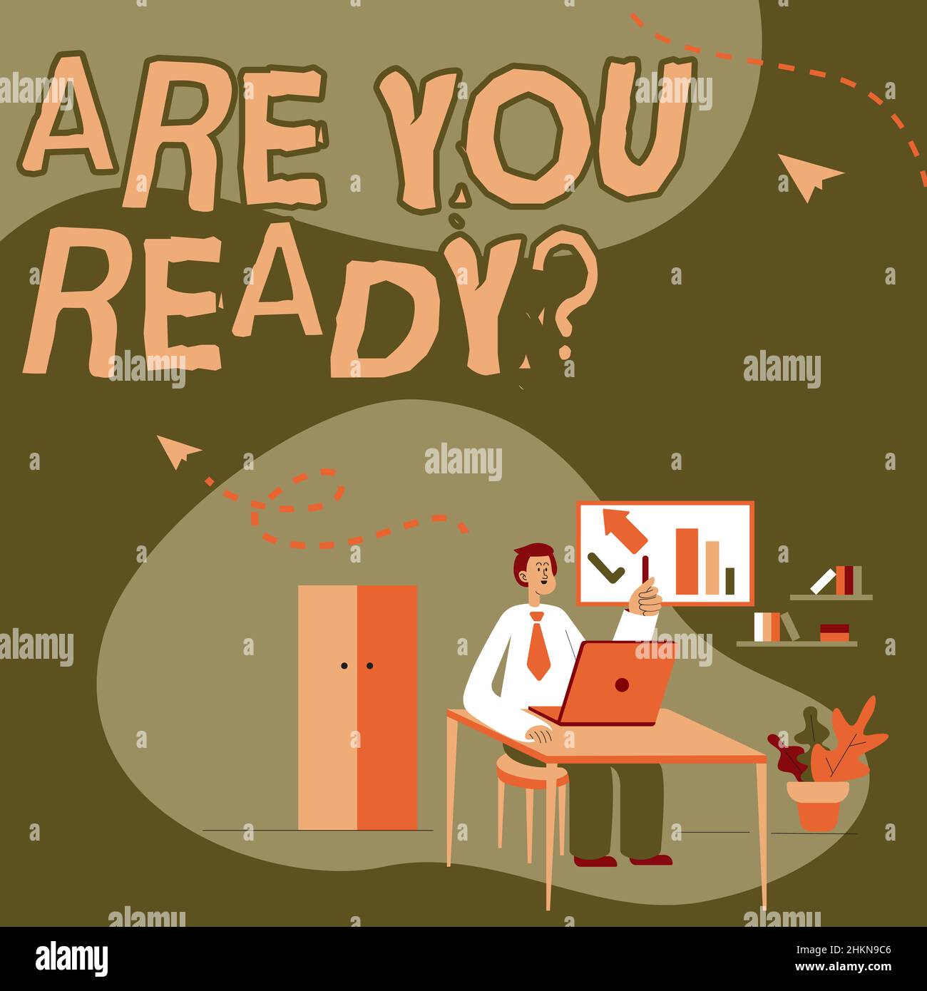 Hand writing sign Are You Readyquestion. Business idea Asking if ...