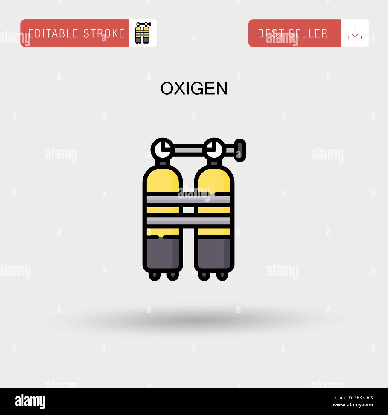 Oxigen Simple vector icon Stock Vector Image & Art - Alamy