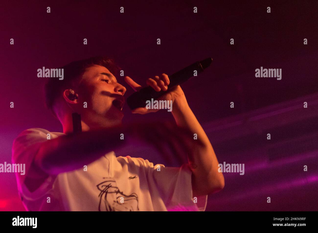 Seville, Spain. 4th Feb, 2022. The Spanish singer Pole performs a live ...