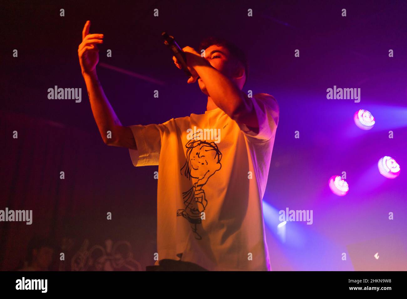 Seville, Spain. 4th Feb, 2022. The Spanish singer Pole performs a live ...