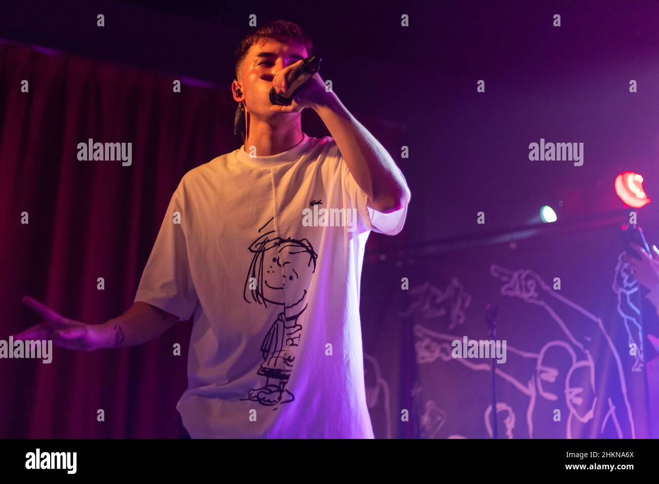 Seville, Spain. 4th Feb, 2022. The Spanish singer Pole performs a live ...