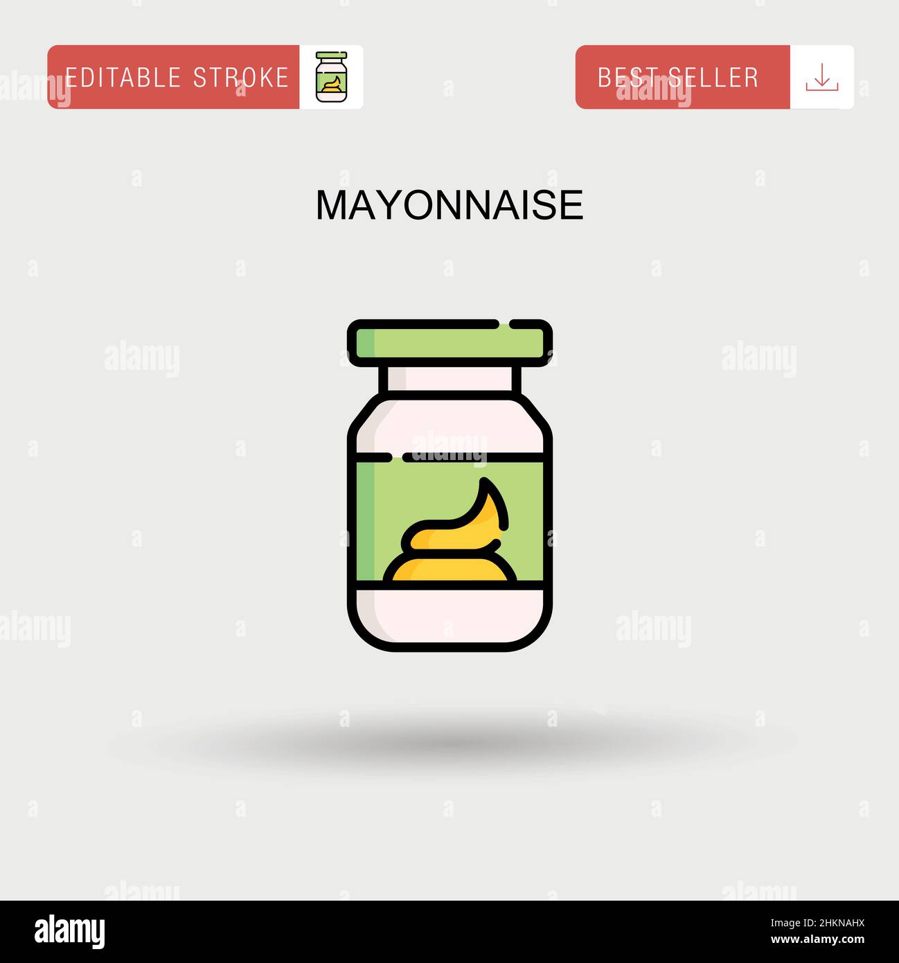 Mayonnaise Simple vector icon Stock Vector Image & Art - Alamy