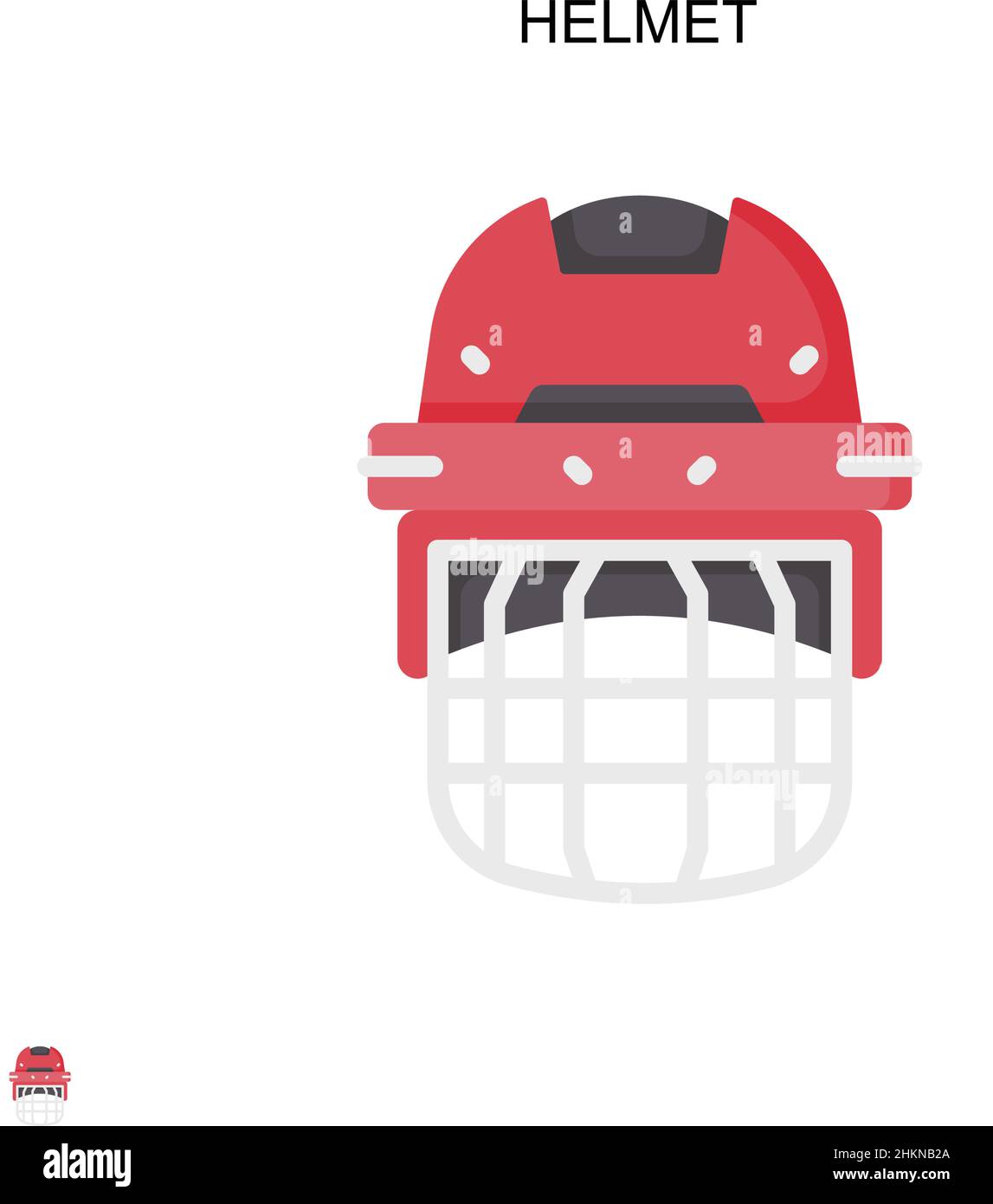 Helmet Simple vector icon. Illustration symbol design template for web ...