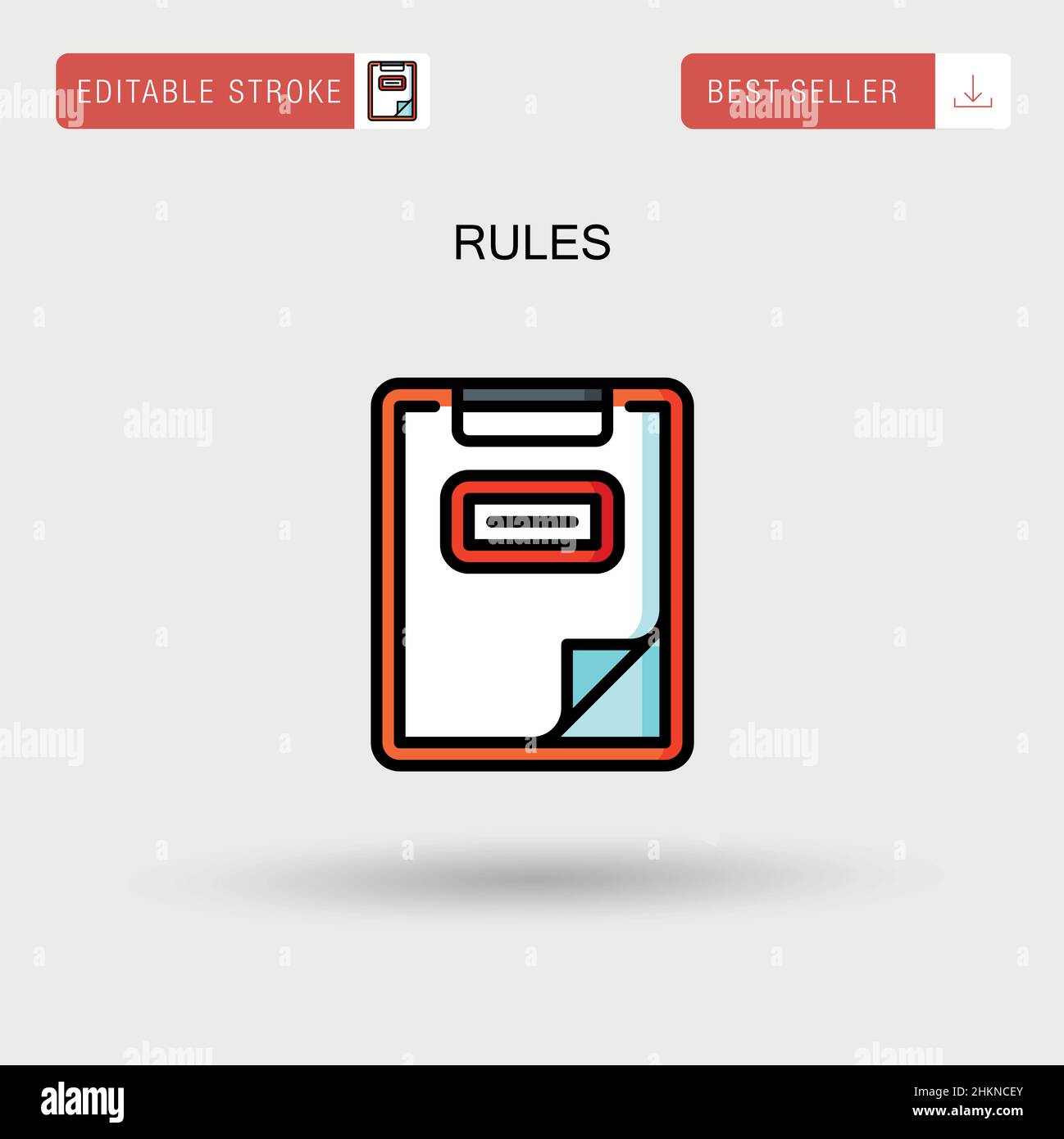 Rules Simple vector icon Stock Vector Image & Art - Alamy