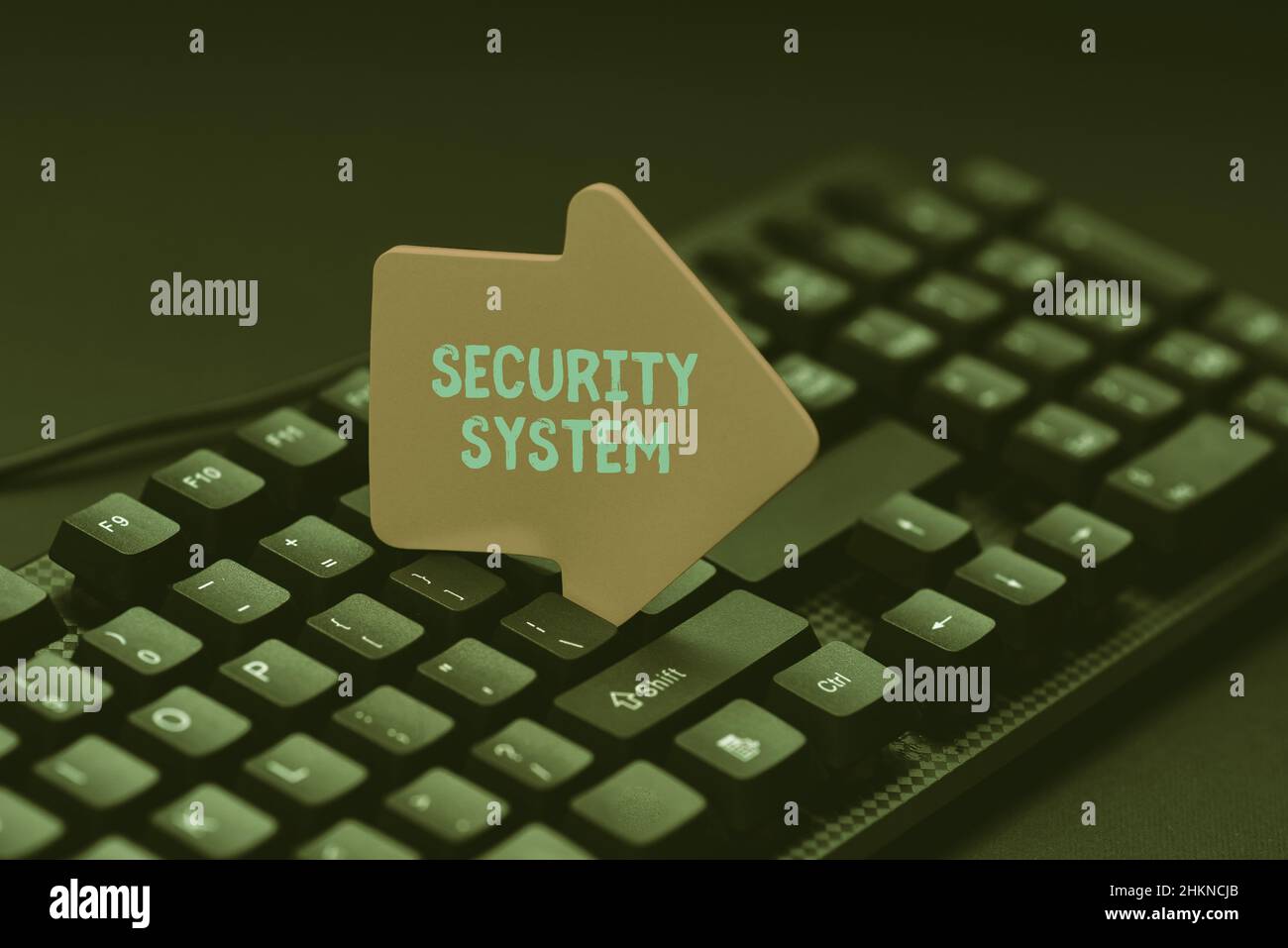 Text caption presenting Security System. Word for system designed to ...
