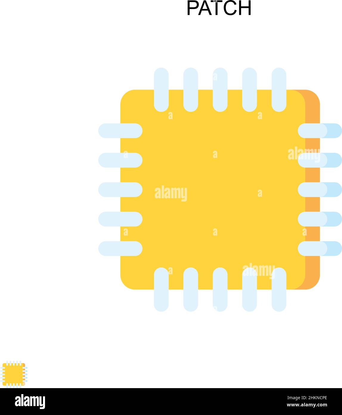 Patch Simple vector icon. Illustration symbol design template for web ...