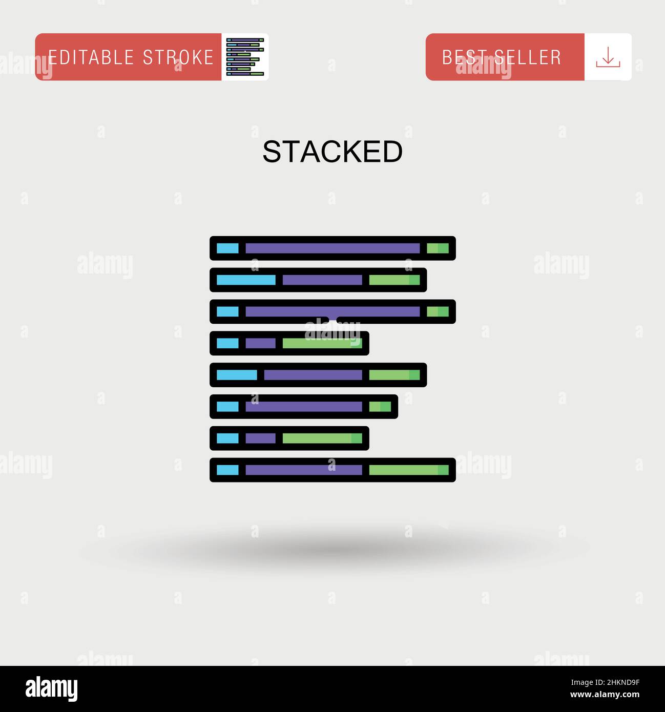 Stacked Simple vector icon Stock Vector Image & Art - Alamy