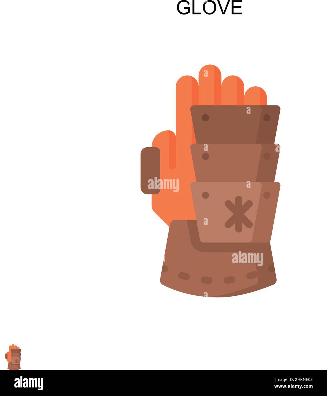 Glove Simple vector icon. Illustration symbol design template for web ...