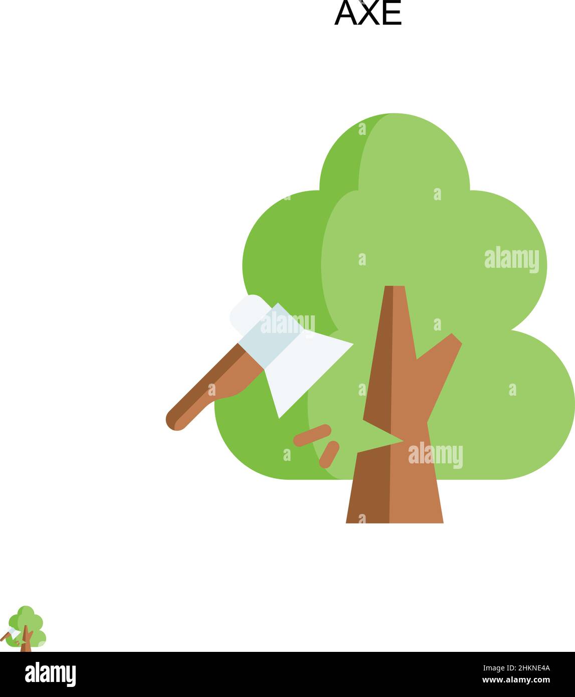 Axe Simple vector icon. Illustration symbol design template for web ...