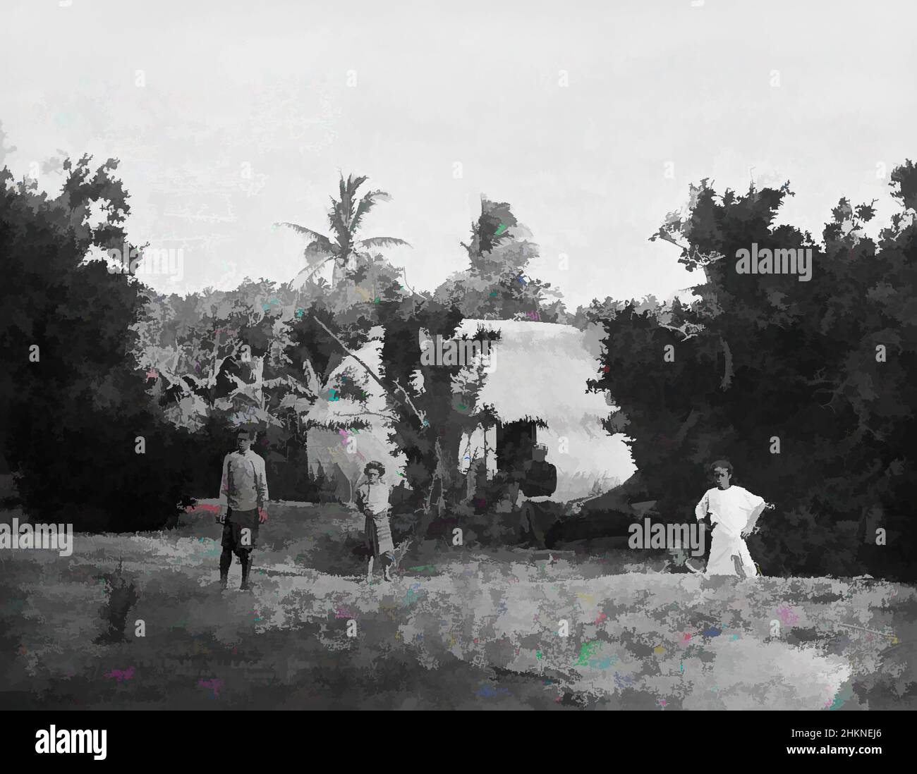 Art inspired by Tongan village, Neiafu, Vavau, Burton Brothers studio ...