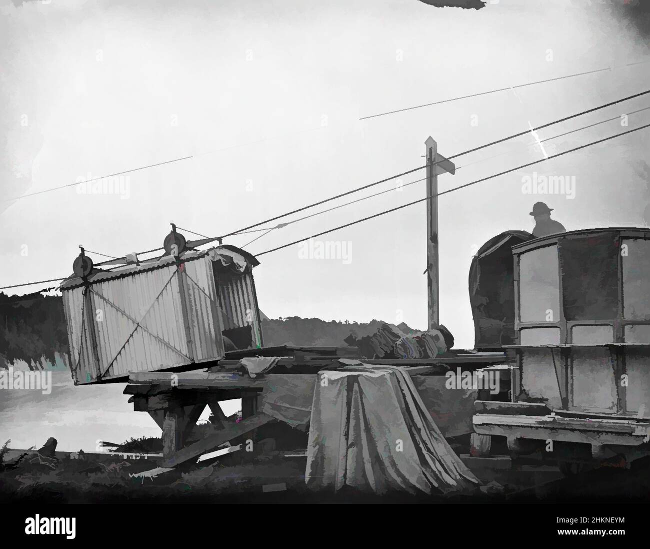 Art inspired by Teremakau wire tram, Burton Brothers studio ...