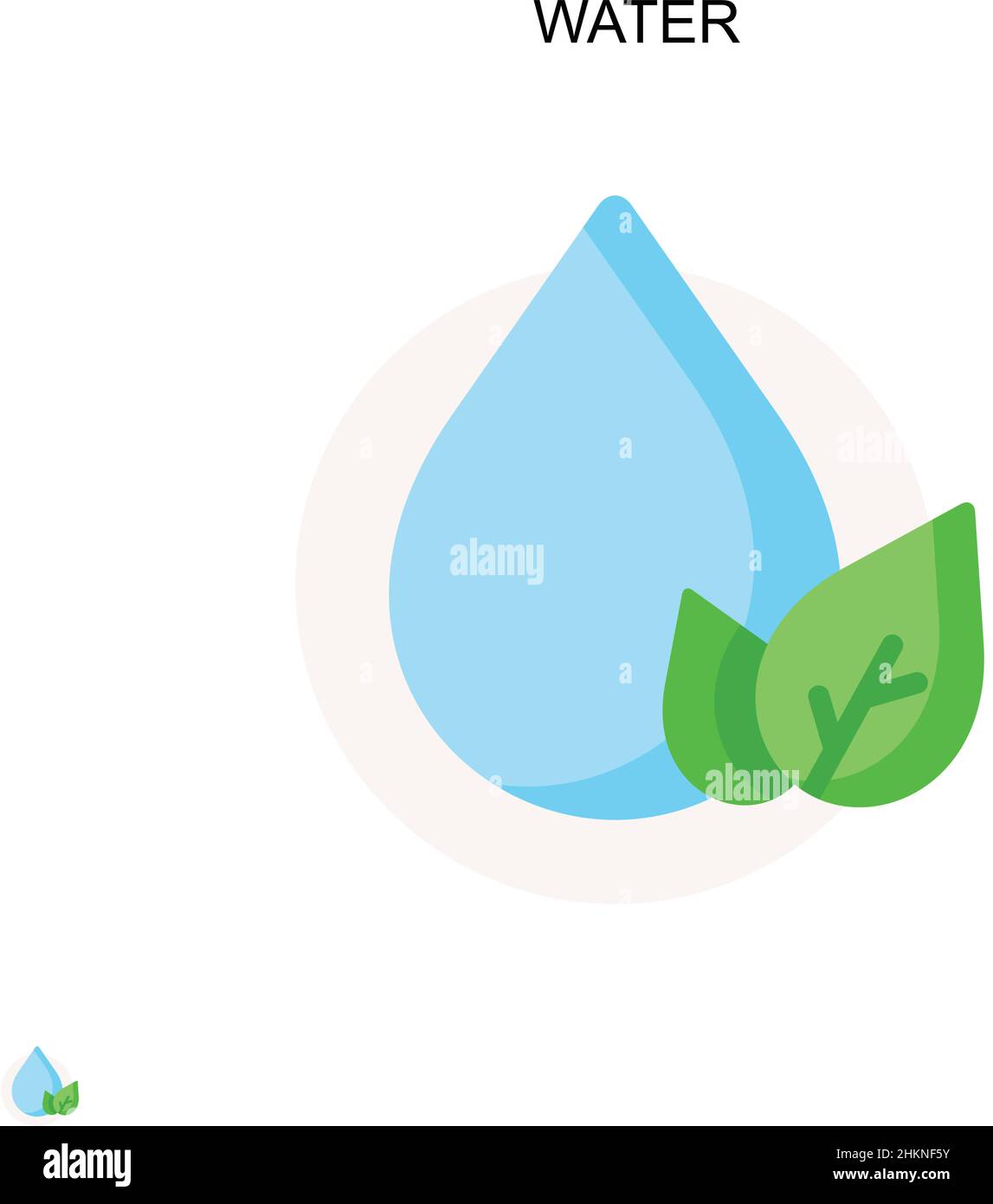 Water Simple vector icon. Illustration symbol design template for web ...