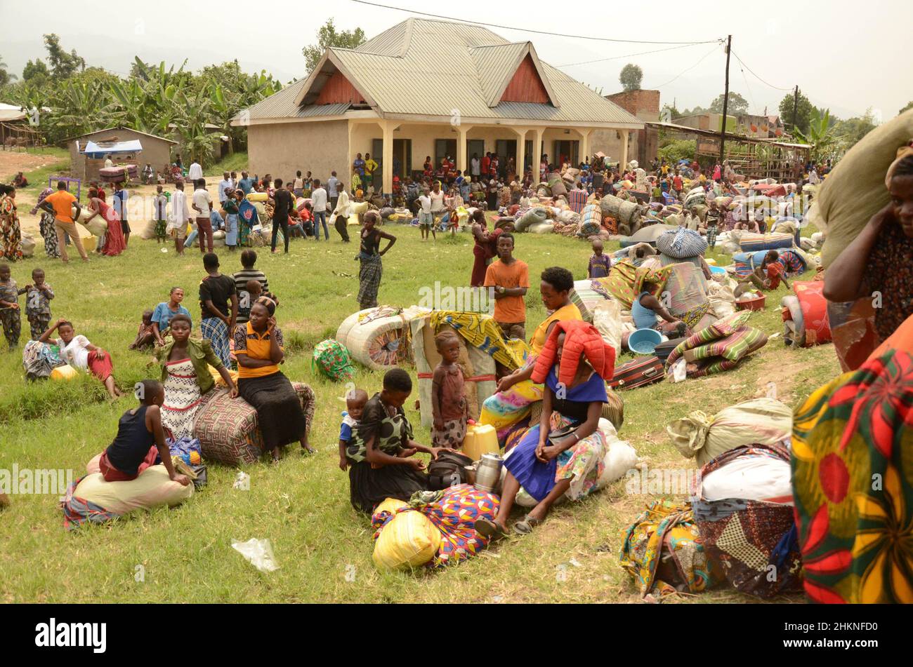 Bundibugyo, Western Region of Uganda. 3rd Feb, 2022. Congolese refugees ...