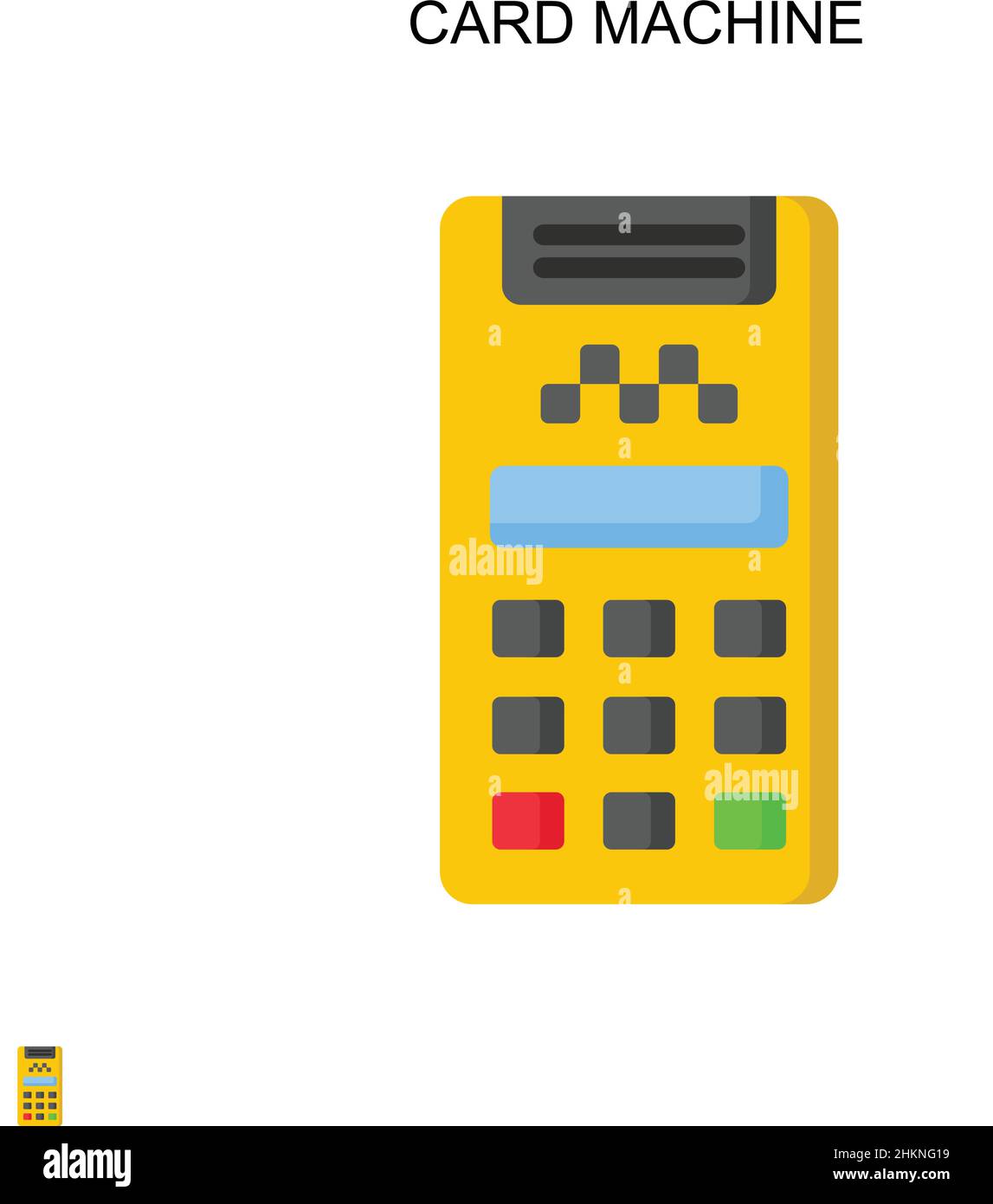 Hand holding card reader Stock Vector Images - Alamy