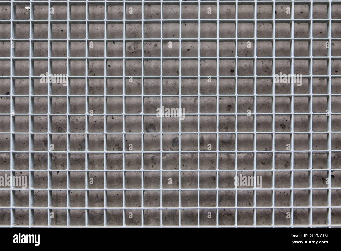 Metal grille on the floor of the industrial hall Stock Photo - Alamy