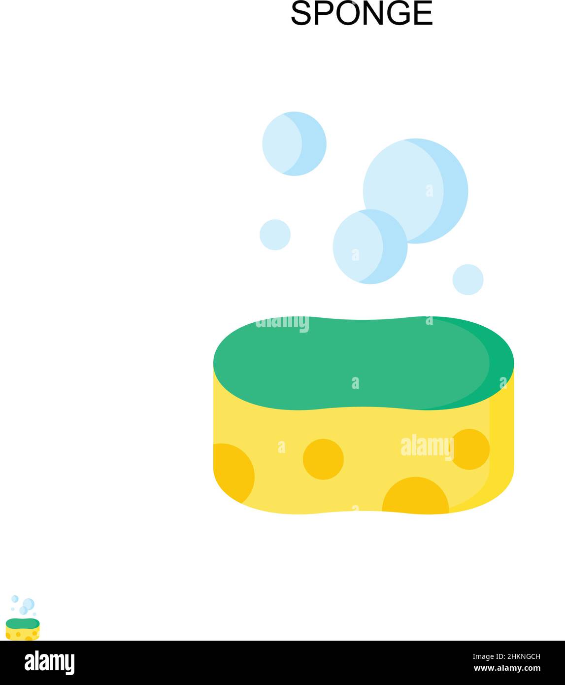 Sponge Simple vector icon. Illustration symbol design template for web ...