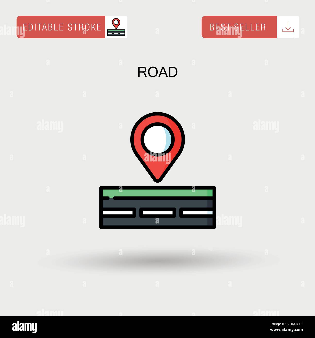 Road Simple vector icon Stock Vector Image & Art - Alamy