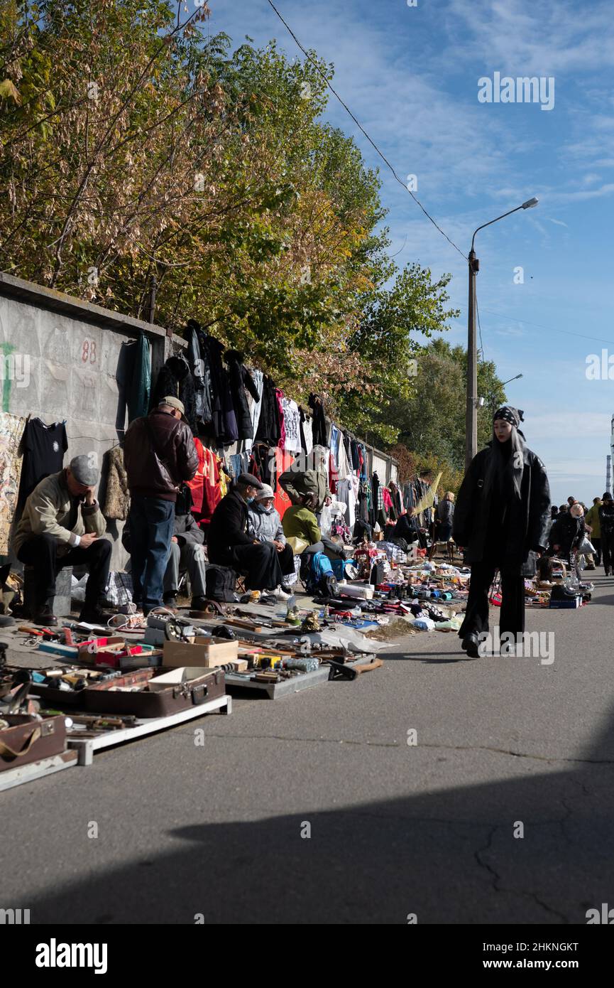 You can find almost anything at the Petrivka (Pochaina) market in Kyiv ...