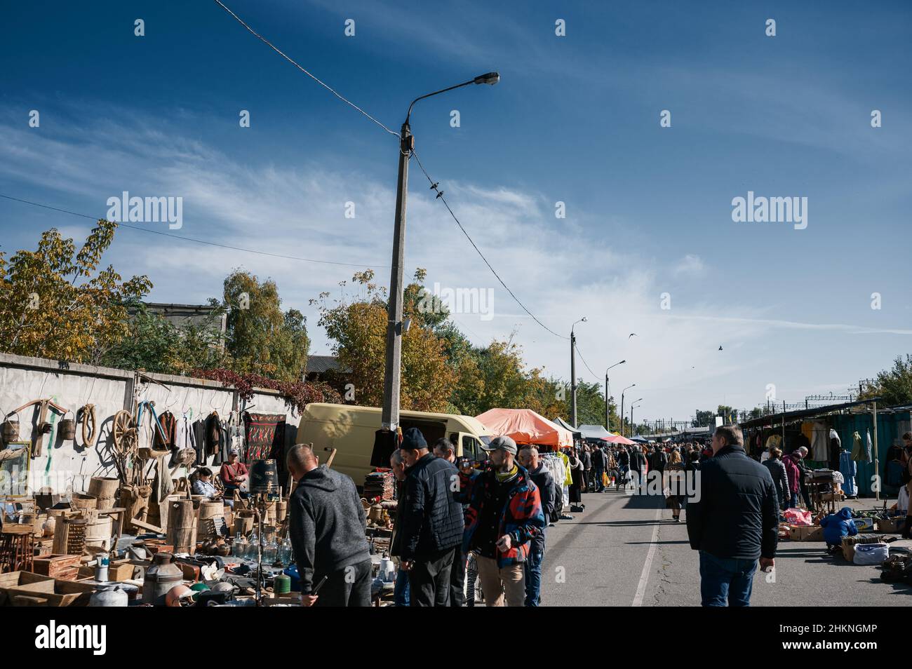 You can find almost anything at the Petrivka (Pochaina) market in Kyiv ...