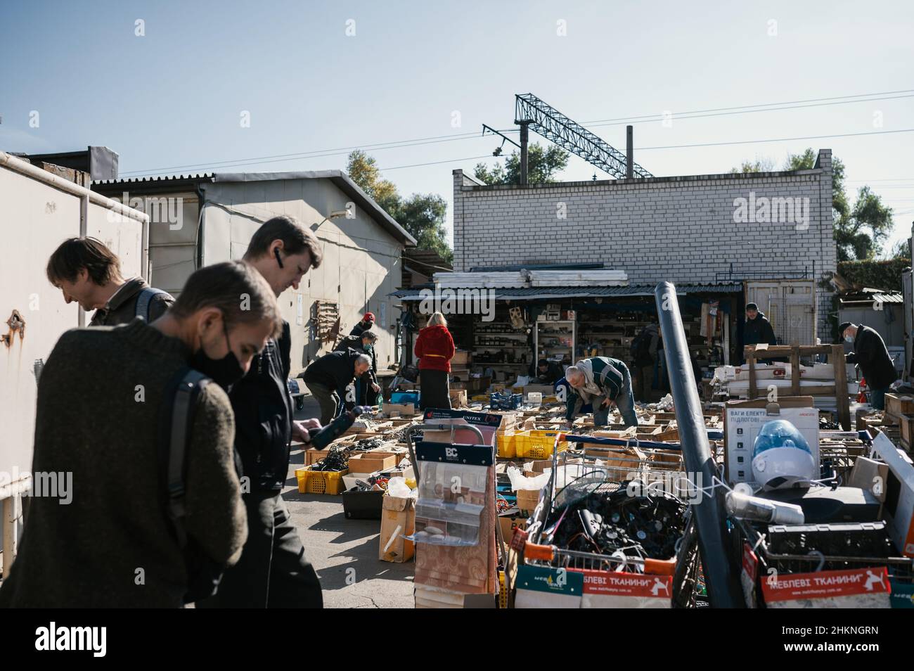 You can find almost anything at the Petrivka (Pochaina) market in Kyiv ...