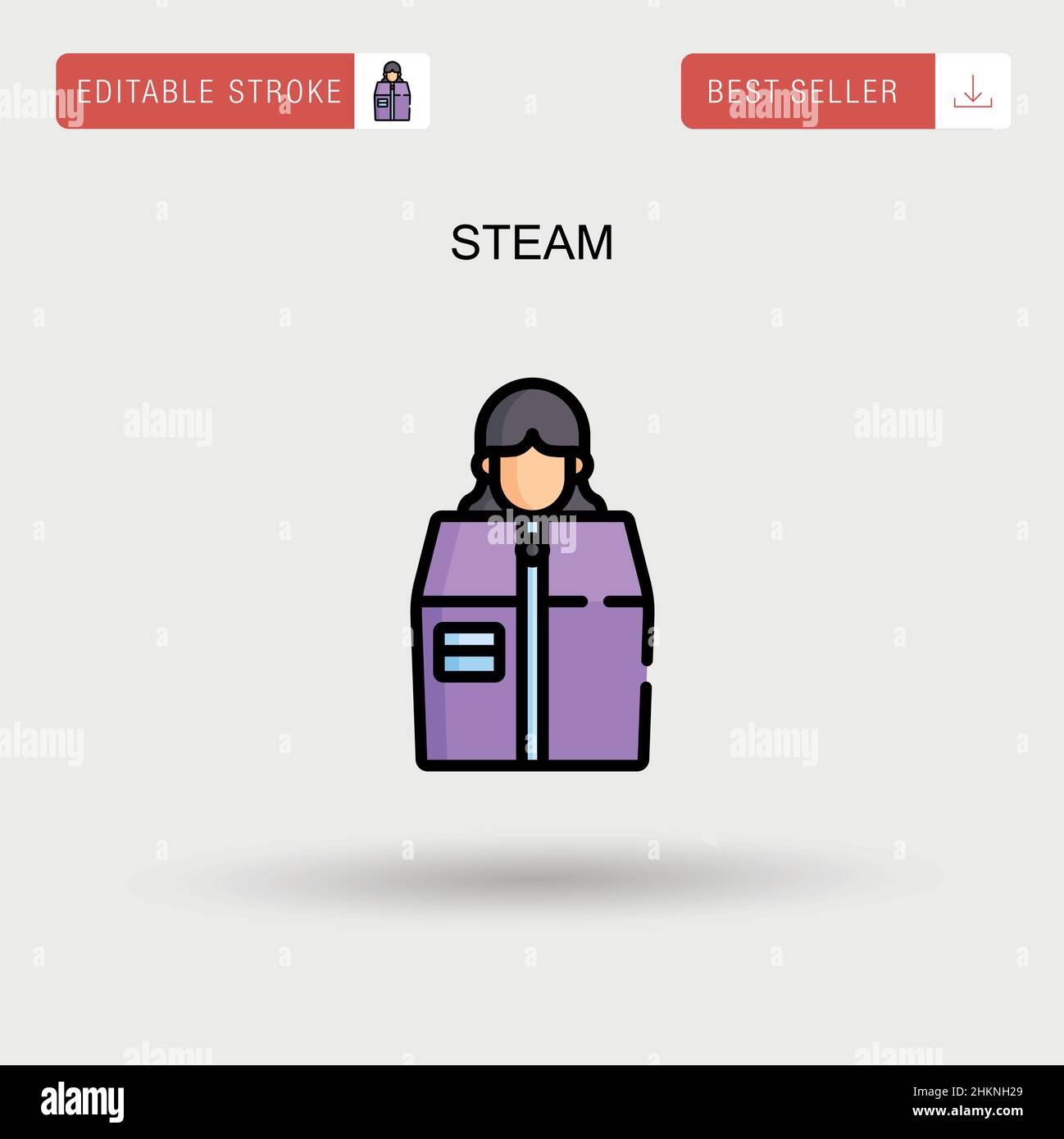 Steam Simple vector icon Stock Vector Image & Art - Alamy